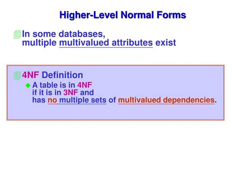 Ppt Chapter 5 Normalization Of Database Tables Powerpoint Presentation Id 4525887