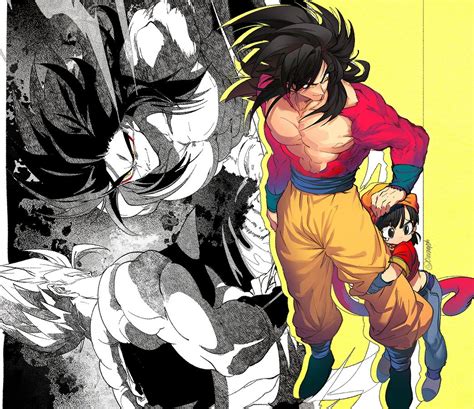Son Goku Gogeta And Pan Dragon Ball And 3 More Drawn By Ommmyoh