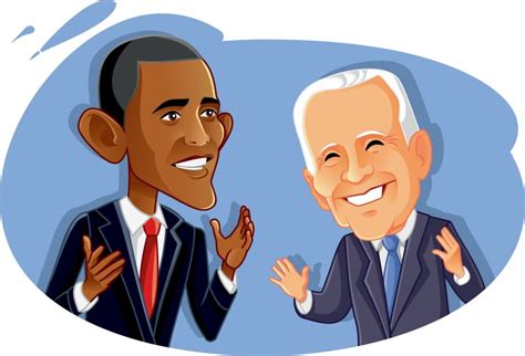 Caricature Joe Biden Wearing Sunglasses Royalty Free Vector