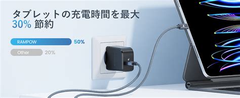 Amazon co jp m m m 本 黒RAMPOW usb c ケーブル タイプc ケーブル 急速充電 QuickCharge 対応 USB 規格