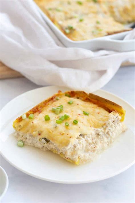 Creamy Chicken Enchilada Casserole Happy Homeschool Nest