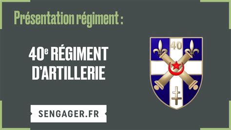 Présentation du 40ème régiment dartillerie YouTube