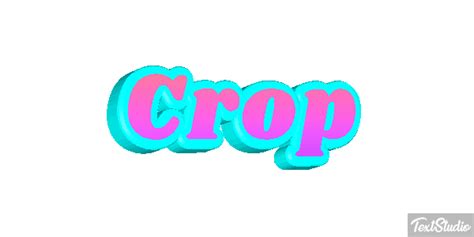 crop word animated logo designs