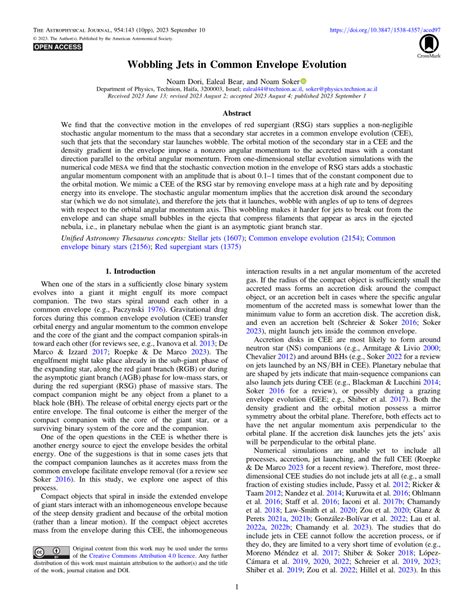 Pdf Wobbling Jets In Common Envelope Evolution