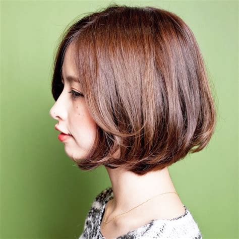切りっぱなしボブ×黒髪が断然かわいい！最新のヘアカタログ Hair【2024】 ボブパーマ ヘアスタイル ヘアカット
