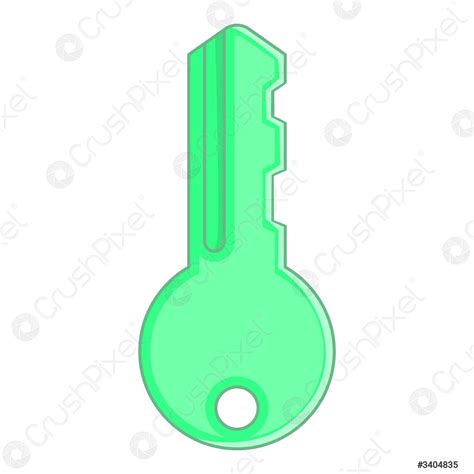 Key Icon Cartoon Style Stock Vector 3404835 Crushpixel
