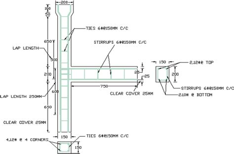 Formwork And Reinforcement Details Download Scientific Diagram