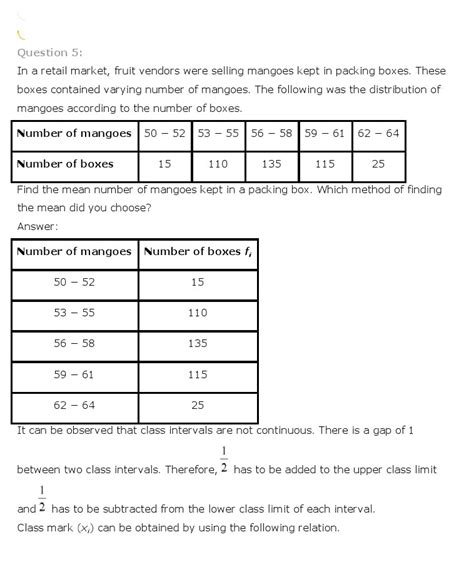 Ch 14 Statistics Maths Class 10 Ncert Solutions Download