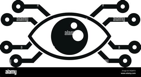 Ai Smart Eye Icon Simple Illustration Of Ai Smart Eye Vector Icon For