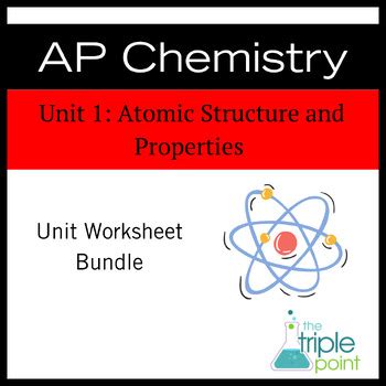 AP Chemistry Unit Atomic Structure And Properties Worksheet Bundle