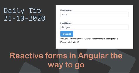 Reactive Forms In Angular The Way To Go
