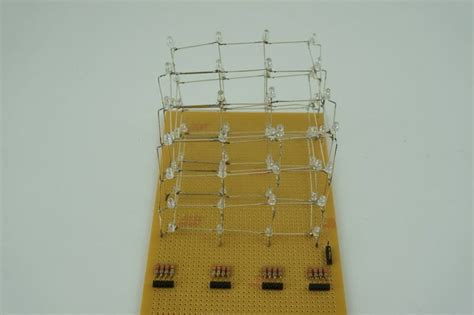 4x4x4 Led Cube Using Arduino Uno Without Extra Ic