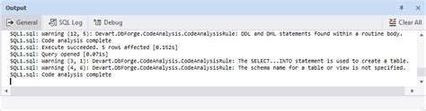 How To Work With T Sql Code Analyzer