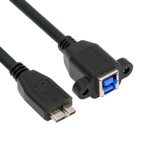 Cy Usb 3 0 Type B Female To Usb3 0 Micro B Male Cable Extension 5gbps For Disk Ssd Camera Data