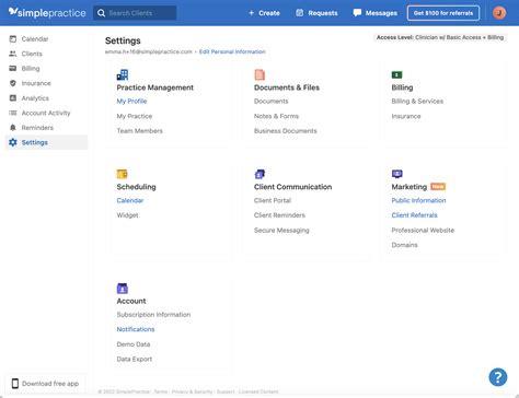 Team Member Roles And Access Levels SimplePractice Support