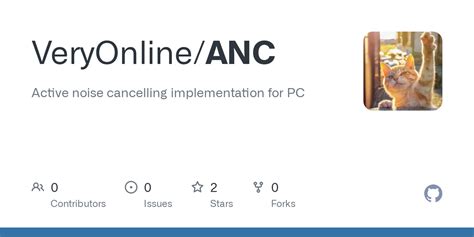 github veryonline anc active noise cancelling implementation for pc