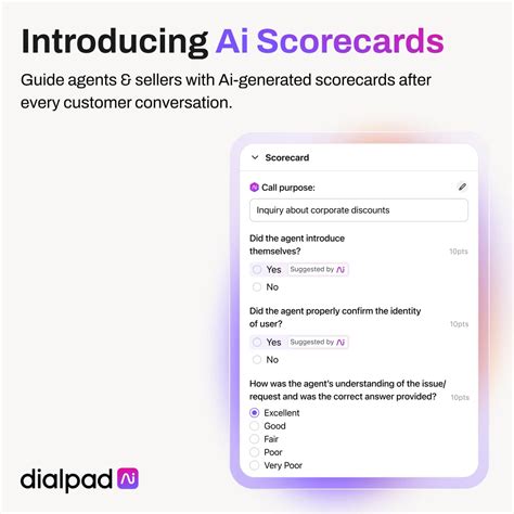 dialpad introducing ai scorecards here are some ways