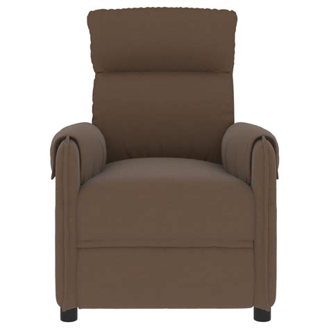 Massage Chair Brown Fabric Hapyx