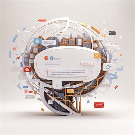 Premium Photo Chat Messages Left Side In White Background