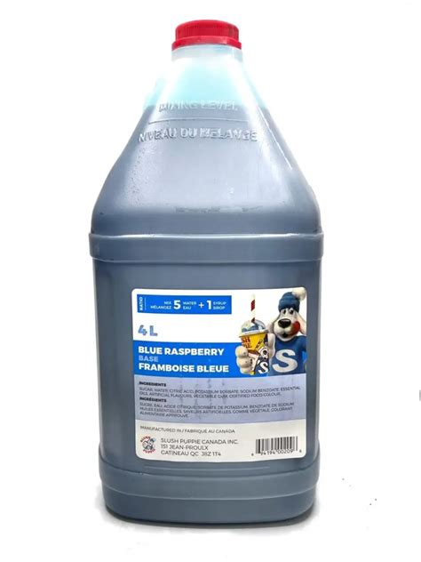 Slush Puppie Blue Raspberry Slushy Syrup 51 Concentrate 1 Gallon