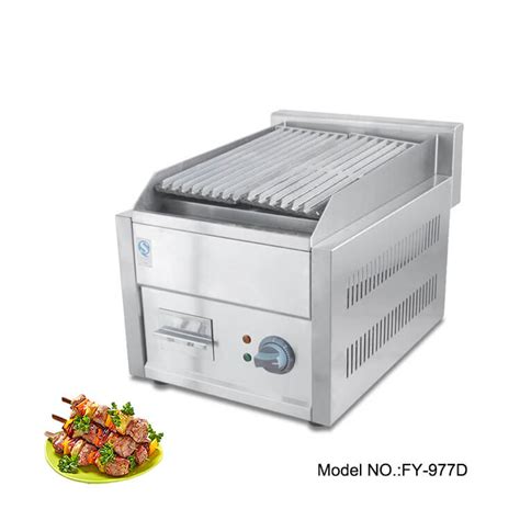 Lava Rock Grill Electric Heavy Duty For Commercial Use