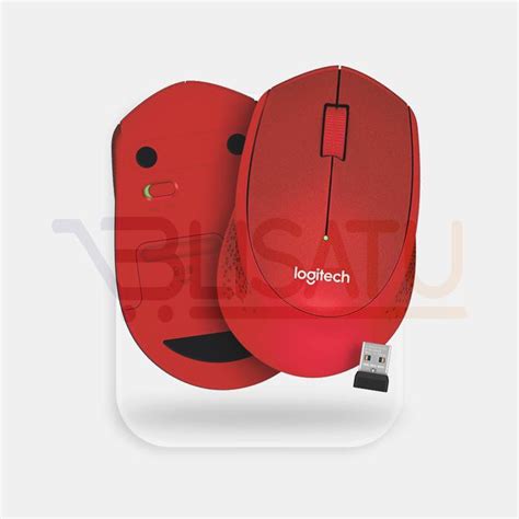 Jual Logitech M331 Silent Plus Mouse Wireless Merah Shopee Indonesia