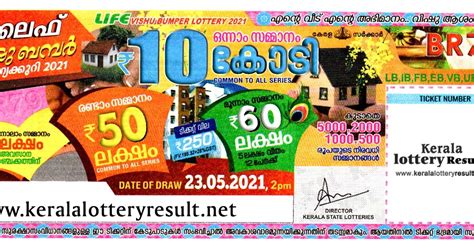 23 05 2021 Vishu Bumper 2021 Br 79revised To 22 7 2021 Results