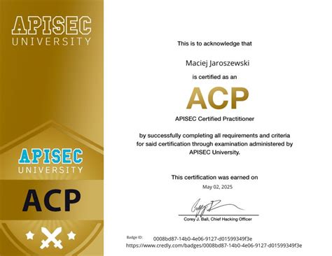 Apisec Cybersecurity Softwaretesting Careerdevelopment Apisecurity Maciej Jaroszewski