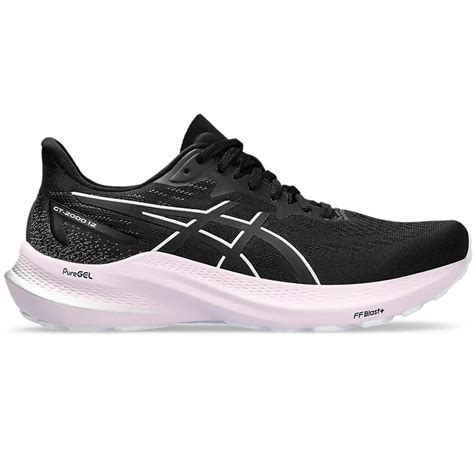 Asics GT-2000 12 (W) Кроссовки беговые женские Черный/Белый купить в ...