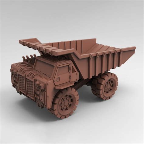 Dump Truck Miniature Dnd Dungeons And Dragons Industrial Scifi