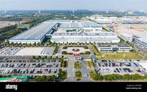 Aerial Photos Show The Production Base Of Hozon Auto New Energy Automobile Co Ltd In Tongxiang