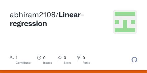 GitHub Abhiram Linear Regression