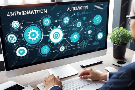 Automation Software Technology Process System Business Concept Premium Ai Generated Image