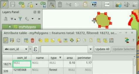 Qgis Calculating Area Of Newly Added Polygons On Same Layer