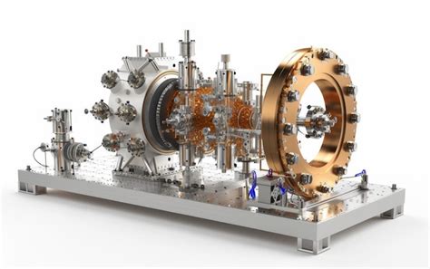 Premium Photo Neutron Scattering Experiment Setup And Analysis On White Background