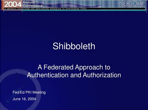 Ppt Shibboleth Powerpoint Presentation Free Download Id403442