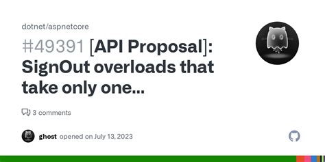 API Proposal SignOut Overloads That Take Only One Authentication