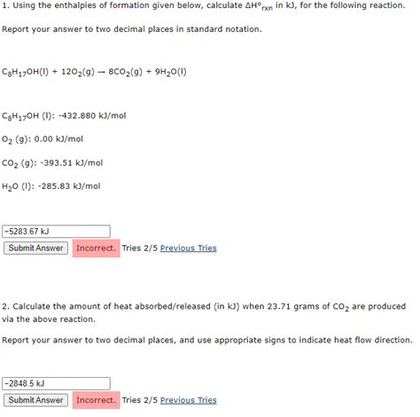 Solved Using The Enthalpies Of Formation Given Below Chegg