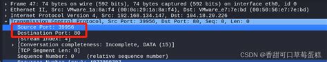 基于 Wireshark 分析 Tcp 协议wireshark Transmission Control Protocol Csdn博客