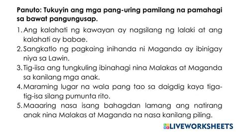 7425011 B4 Q4 Aralin 3 Pang Uring Pamilang Na Pamahagi