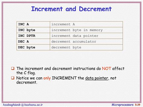 Ppt 8051 Programming Addressing Mode Instruction Set Lec Note 5