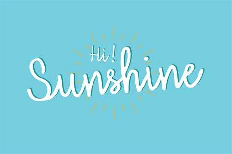 hi sunshine script font masterbundles