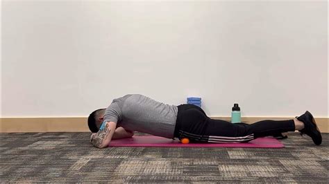 Hip Flexor Trigger Point Release With Ball Youtube