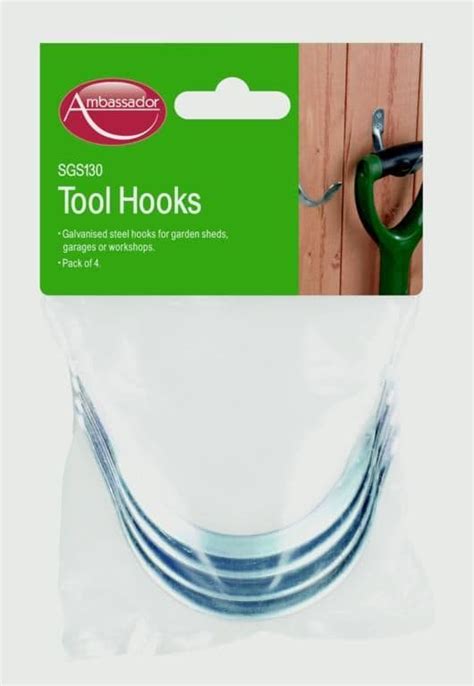 Ambassador Tool Hooks Pack 4 Large