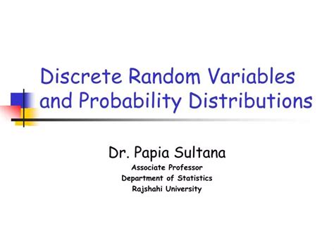 PPT - Discrete Random Variables and Probability Distributions PowerPoint Presentation - ID:1354251