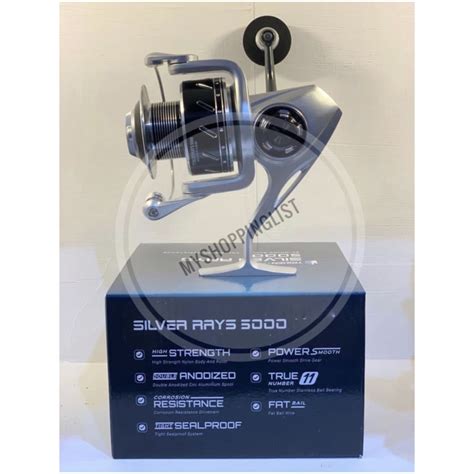Tridentech SilverRays 5000 SaltWater MetalBody Silver Rays Spinning