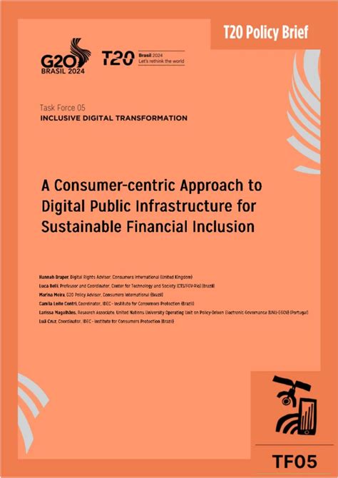 A Consumer Centric Approach To Digital Public Infrastructure For Sustainable Financial Inclusion