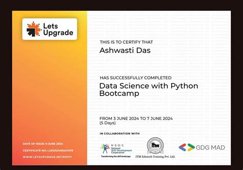 Ashwasti Das On Linkedin Bootcamp Letsgrowmore