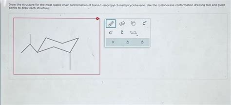 Solved Draw The Structure For The Most Stable Chair Chegg