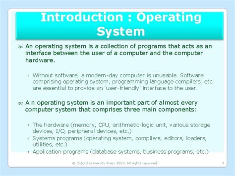 Basic Concepts Of Operating Systems CHAPTER Oxford